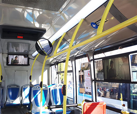 Un año de televisión de alta definición en un autobús urbano | Acueducto2